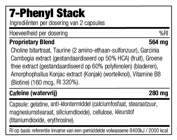 7-phenylStacker 2 7-Phenyl Stack (100caps) - Jokasport.nl